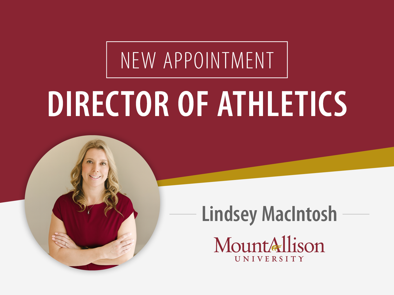 Lindsey MacIntosh appointed Mount Allison’s Director of Athletics | Mount Allison